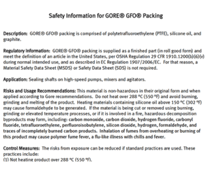 GORE® GFO® Fiber Safety Information | Gore